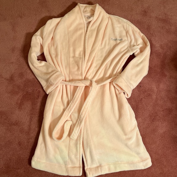 Calvin Klein | Other | Calvin Klein Pink Fluffy Robe | Poshmark